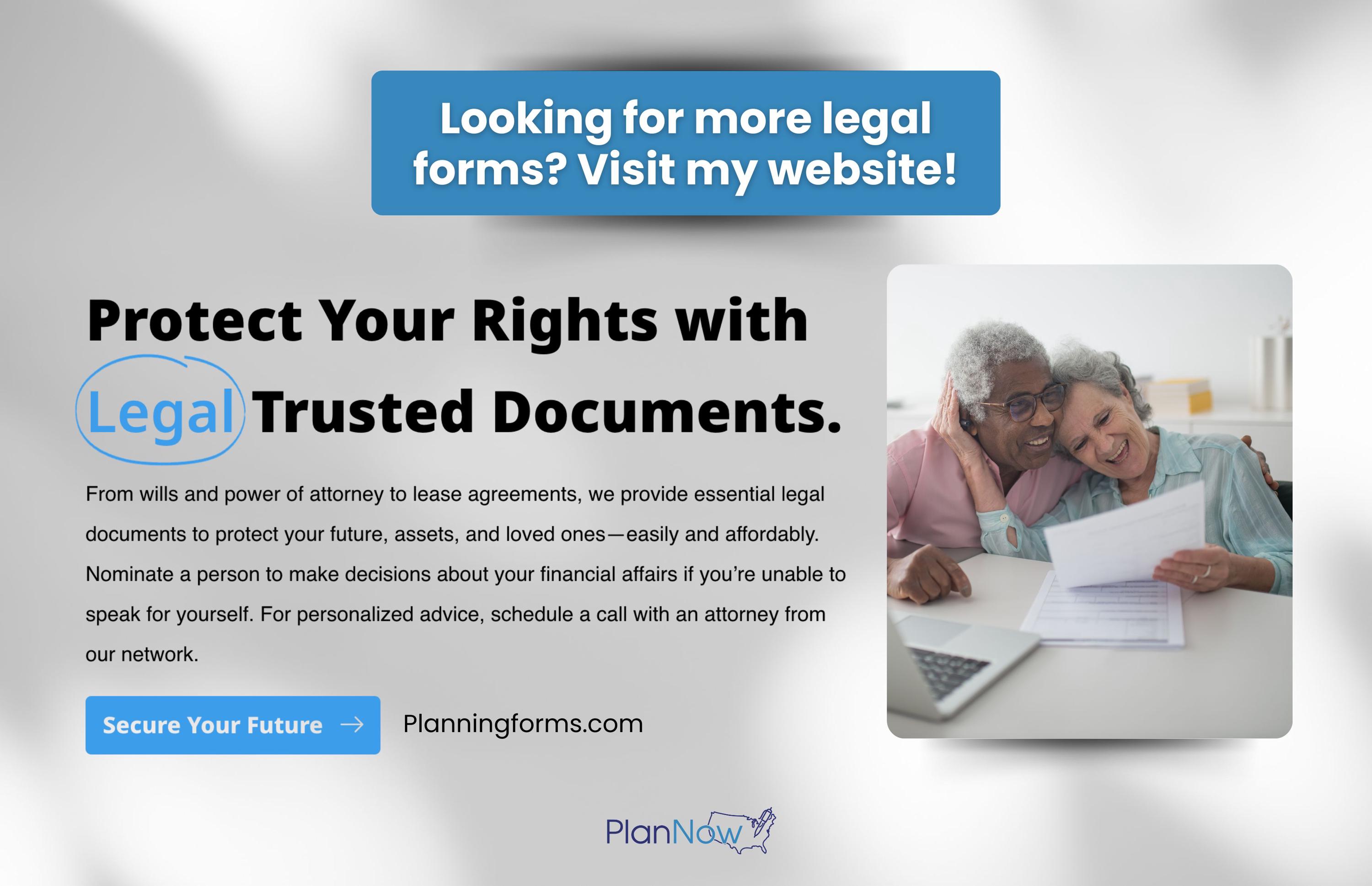 Custom Living Will Kit & Medical Power of Attorney Forms DIY Legal ...
