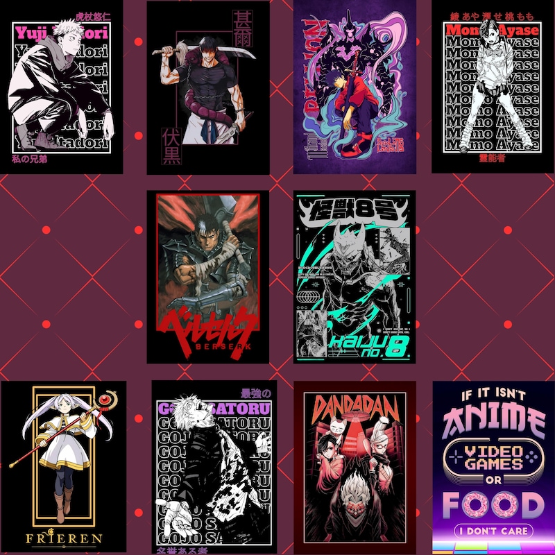 Classic Anime Posters - Etsy
