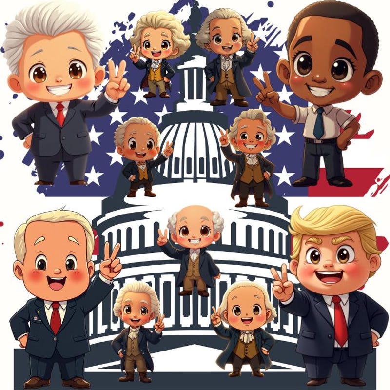 U.s. Presidents Clipart - Etsy