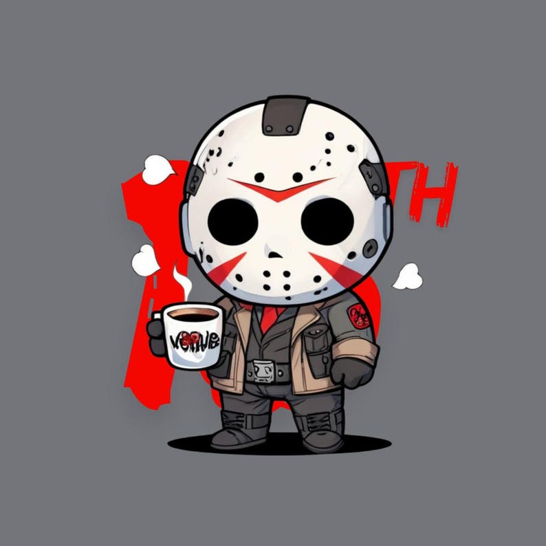 10 Chibi Jason PNG - Horror Chibi Cliparts – High Resolution Digital Stickers - Cute Slasher ...