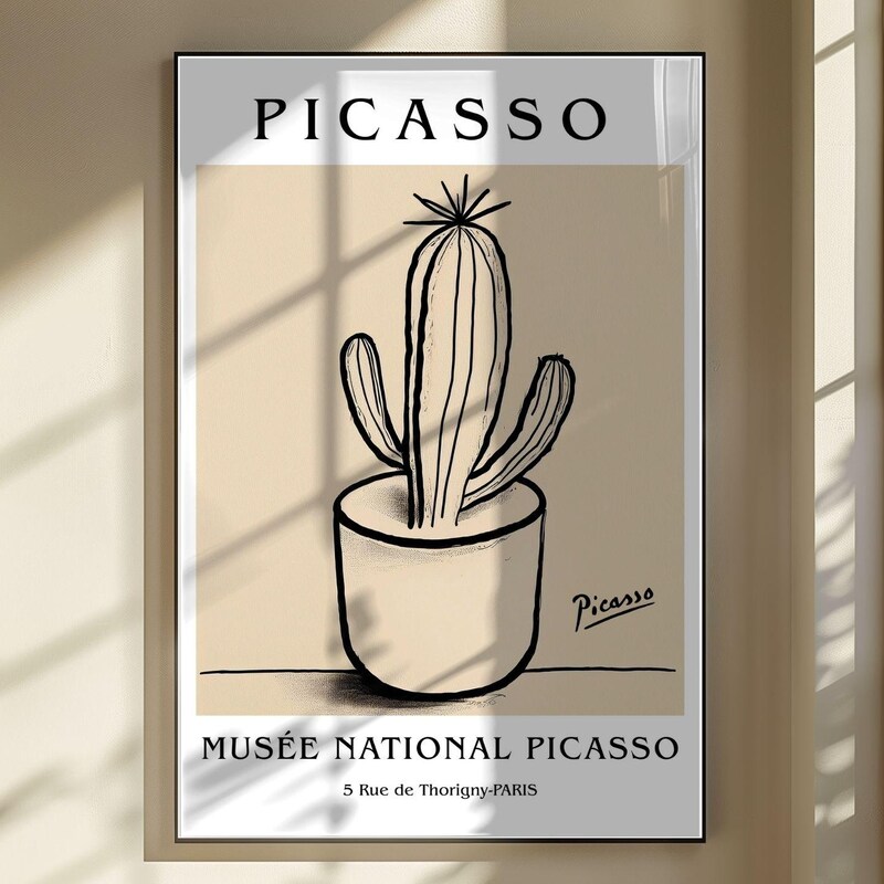 Cactus Line Art - Etsy