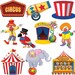 40 Pcs Circus Cutouts for Kids' Party - Carnival Photo Prop - Circus ...