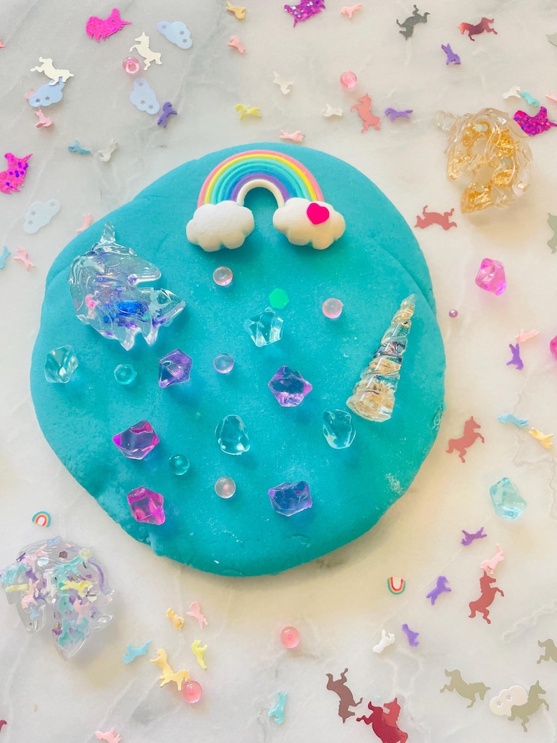 Dinosaur, Mermaid, or Unicorn Sensory Play Dough Sensory Jar: Homemade ...