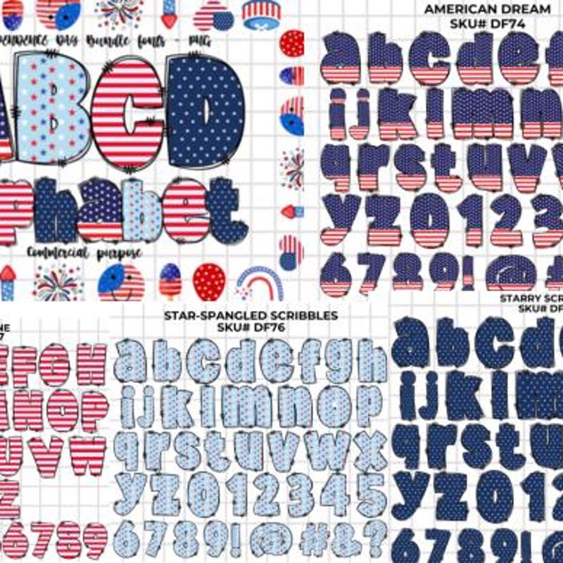 Patriotic Letters - Etsy