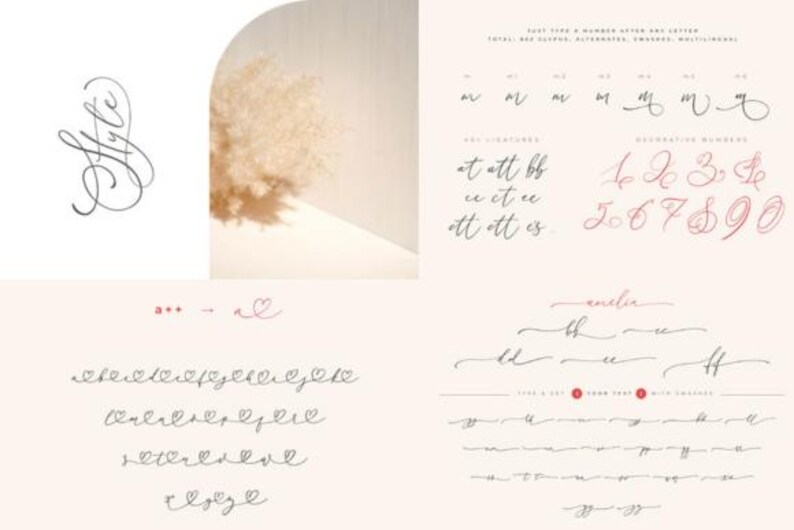 Love Ever Font - Script Font, Heart Swash Font, Wedding Fonts, Cricut ...