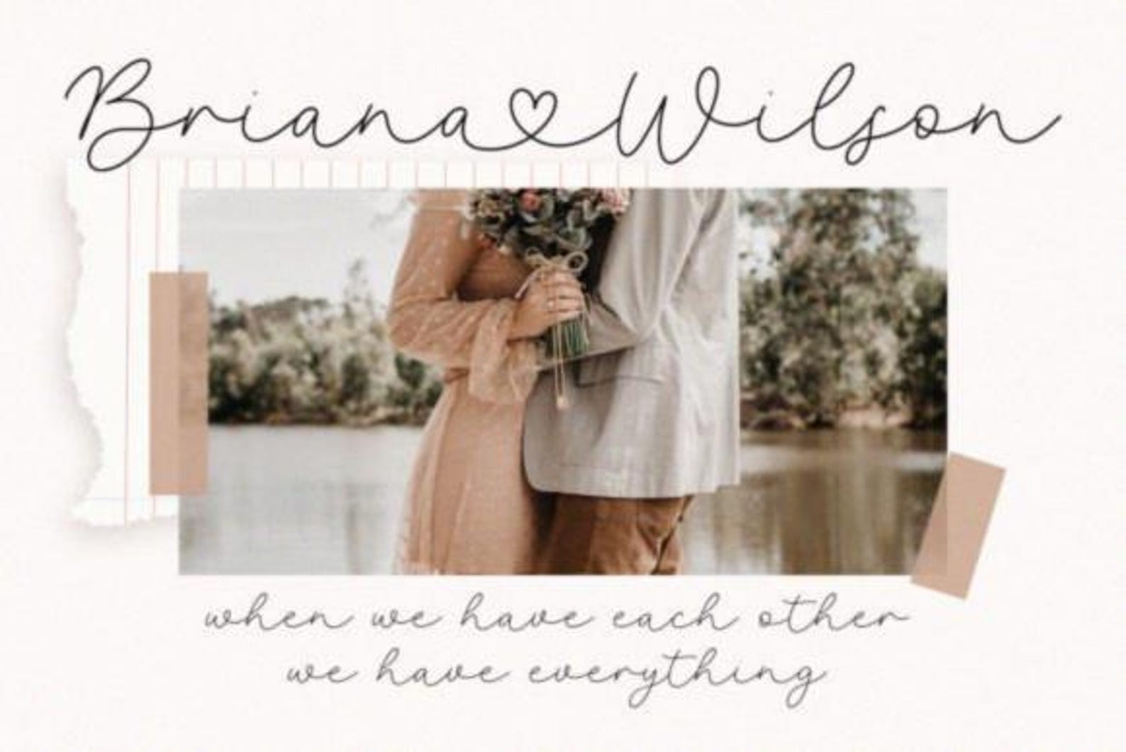 Love Story Font Tail, Beautiful Font With Heart Between, Wedding Font ...