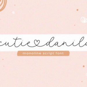 Love Story Font Tail, Beautiful Font With Heart Between, Wedding Font ...