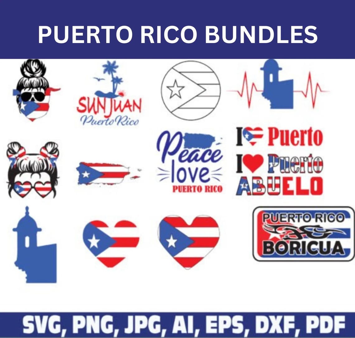Puerto Rico Svg, Puerto Rico Flag Svg, Puerto Rico Flag, Puerto Rican ...