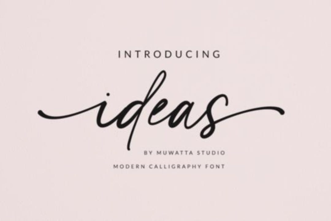 Ideal Font, SVG, Digital Font, Commercial Use, Handwritten, Feminine ...