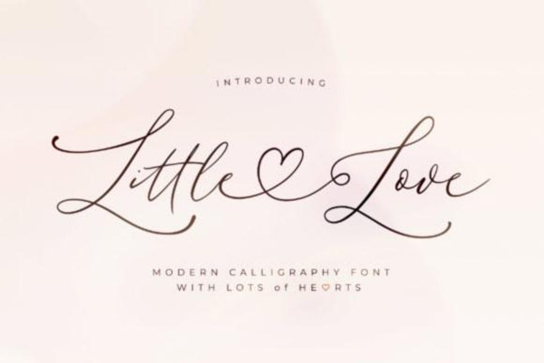 Love Ever Font - Script Font, Heart Swash Font, Wedding Fonts, Cricut ...