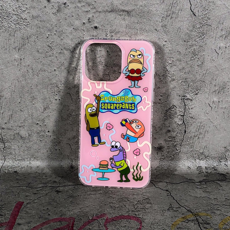Funny Cartoon Fish Meme Phone Case Rotating Finger Grip Shockproof ...