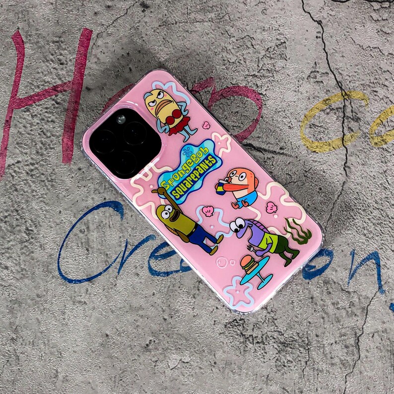Funny Cartoon Fish Meme Phone Case Rotating Finger Grip Shockproof ...