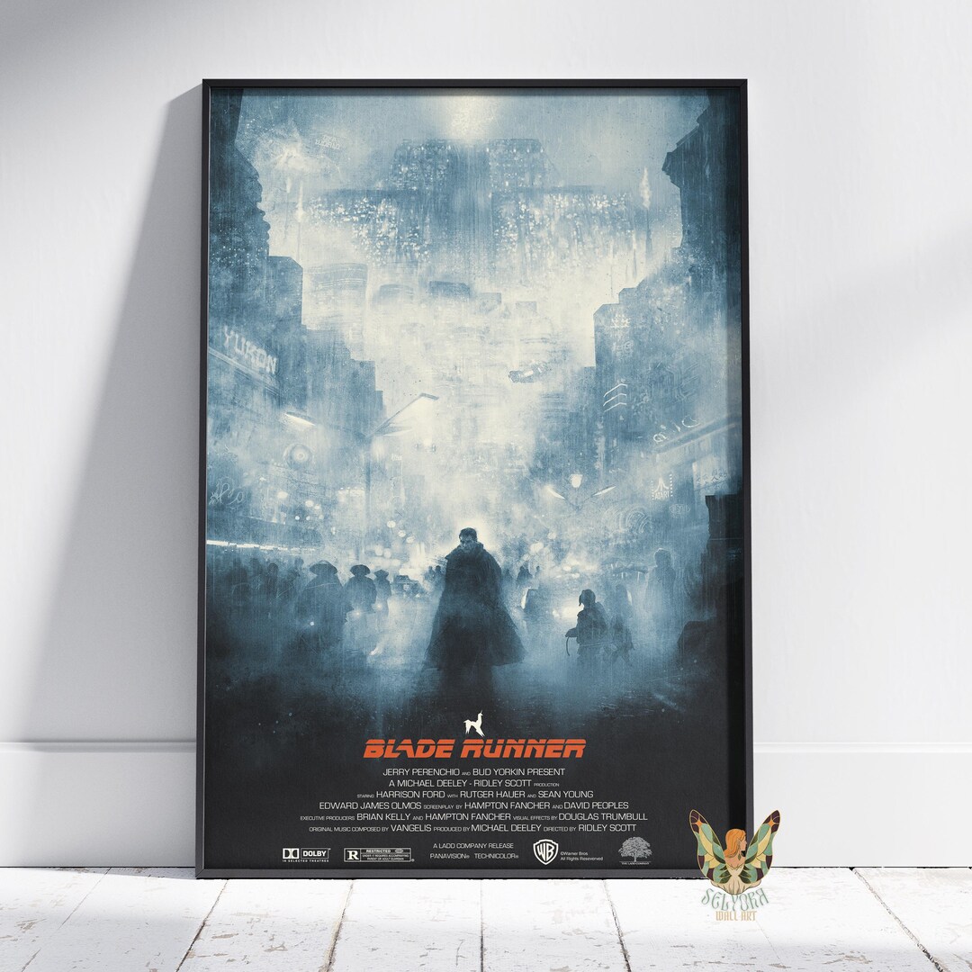 Blade Runner Poster | Deckard Wall Art | Unframed Canvas Print | Gift ...