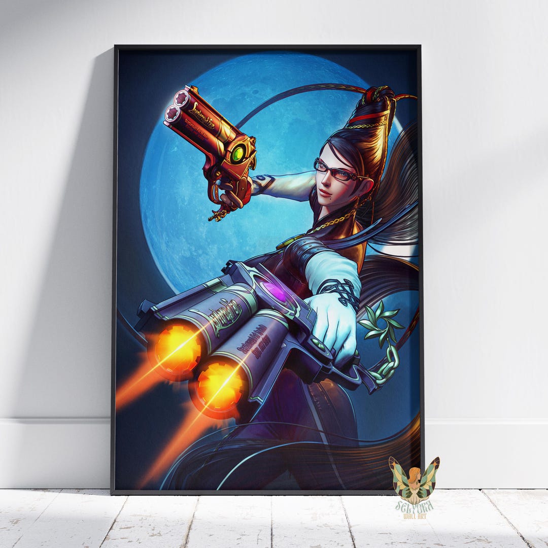 Bayonetta Poster | Cereza Wall Art | Unframed Canvas Print | Gift Game ...