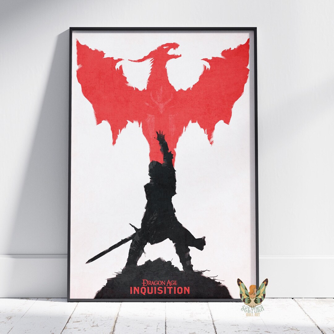 Dragon Age Poster | Inquisition Wall Art | Unframed Canvas Print | Gift Game Poster - Etsy