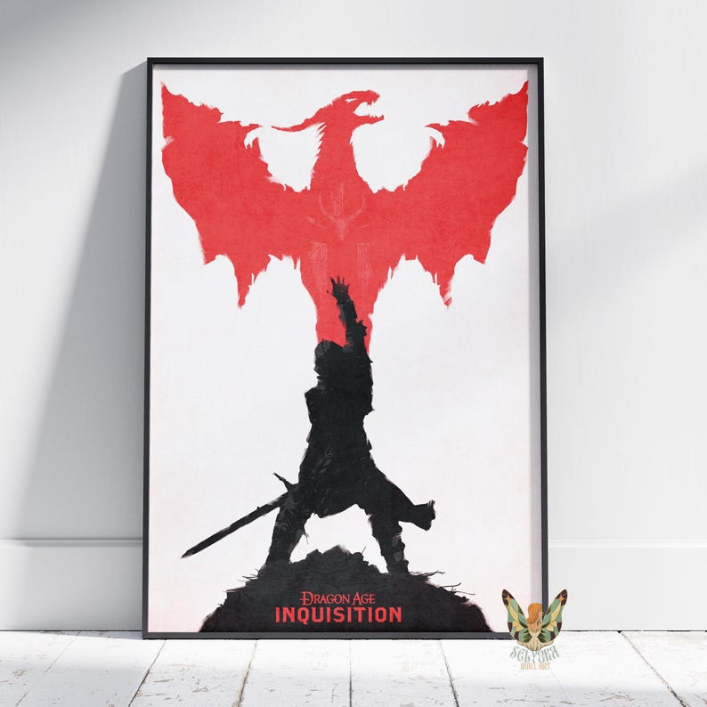 Dragon Age Poster | Inquisition Wall Art | Unframed Canvas Print | Gift ...