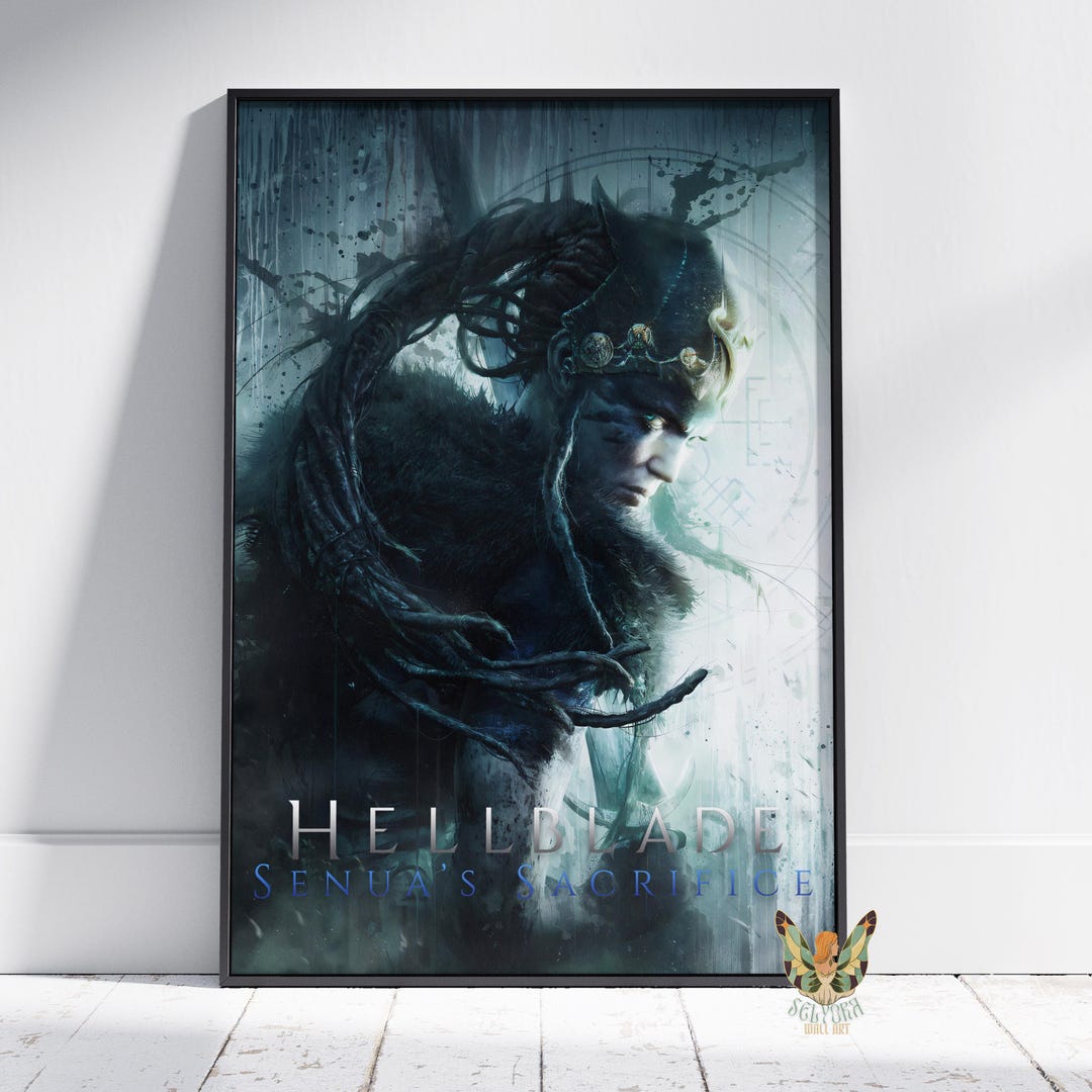 Hellblade Poster | Senua Wall Art | Unframed Canvas Print | Gift Game ...