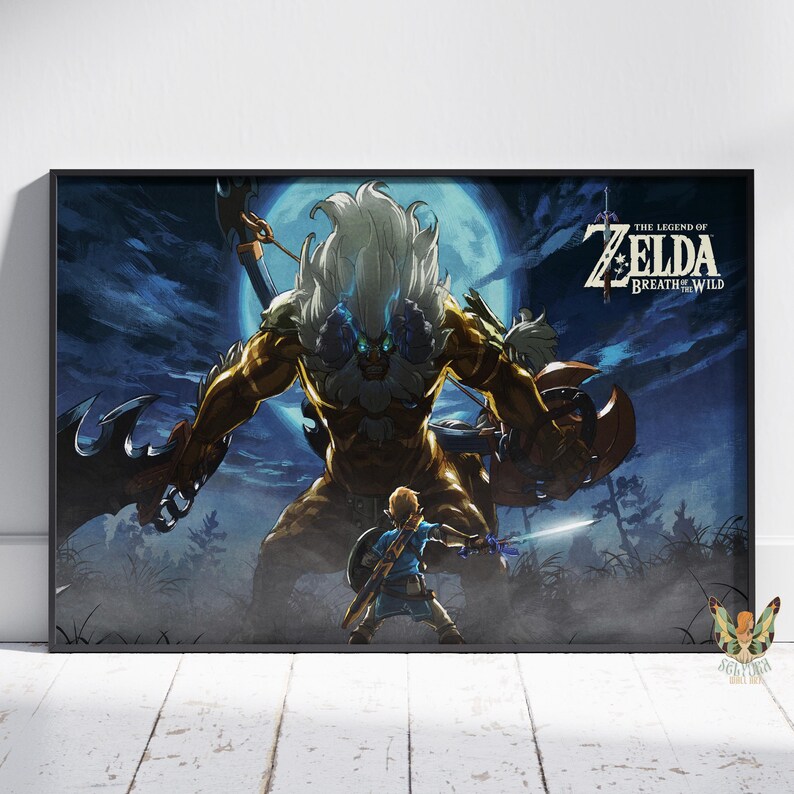 The Legend of Zelda Poster | Breath of the Wild Wall Art | Unframed ...