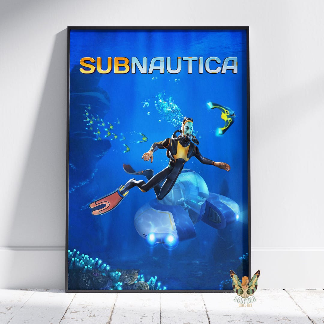 Subnautica Poster | Ryley Robinson Wall Art | Unframed Canvas Print ...