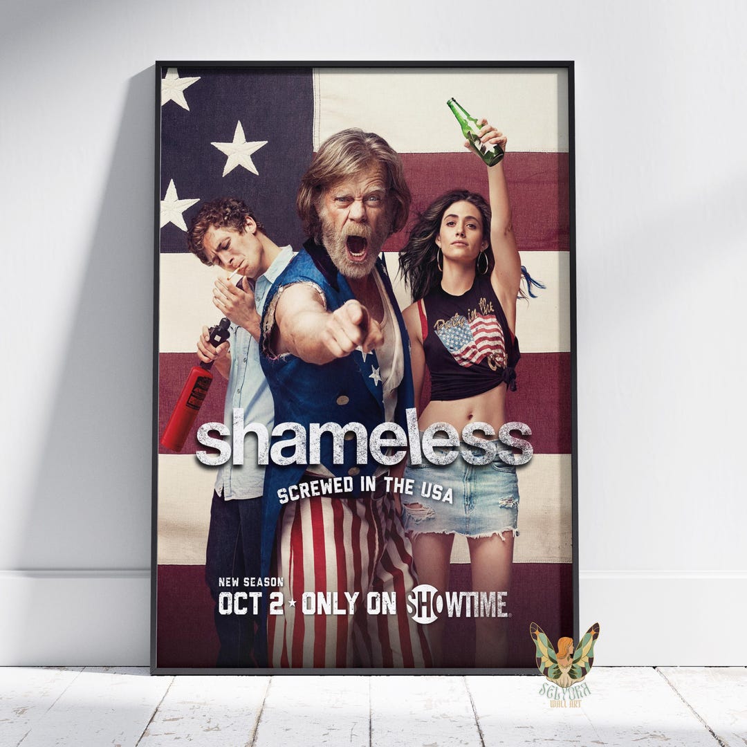 Shameless Poster | Frank Gallagher Wall Art | Unframed Canvas Print ...
