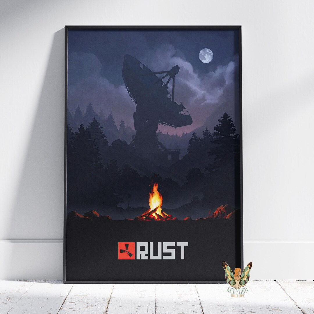 Rust Poster | Survival Game Wall Art | Unframed Canvas Print | Gift ...