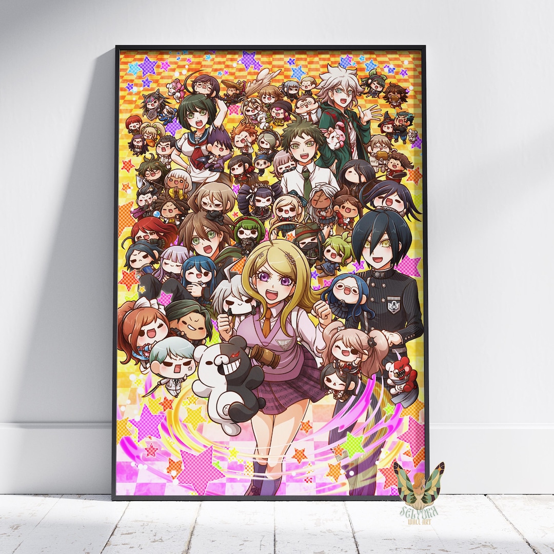 Danganronpa Poster | Hope's Peak Academy Wall Art | Unframed Canvas ...