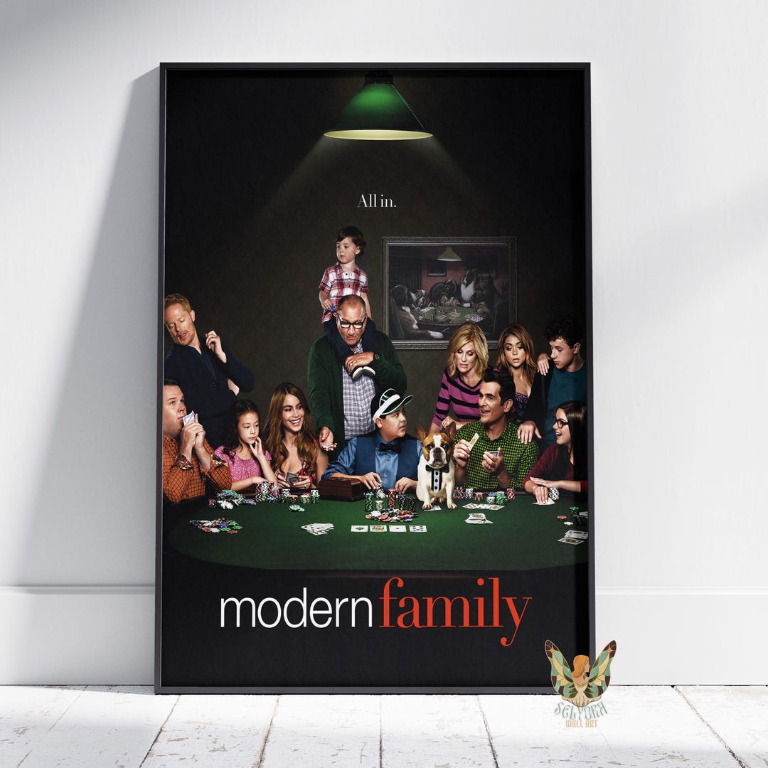 Modern Family Poster | Jay Pritchett Wall Art | Unframed Canvas Print ...