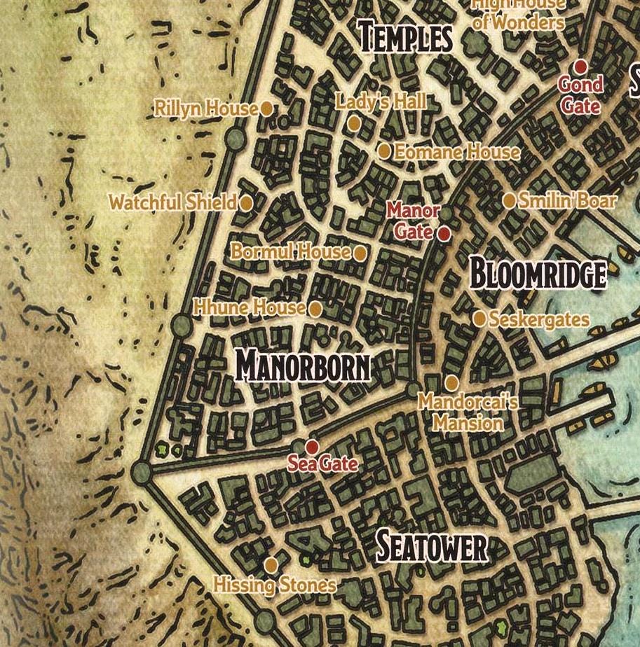 Baldur's Gate Map Poster | Dungeons & Dragons Wall Art | Unframed ...