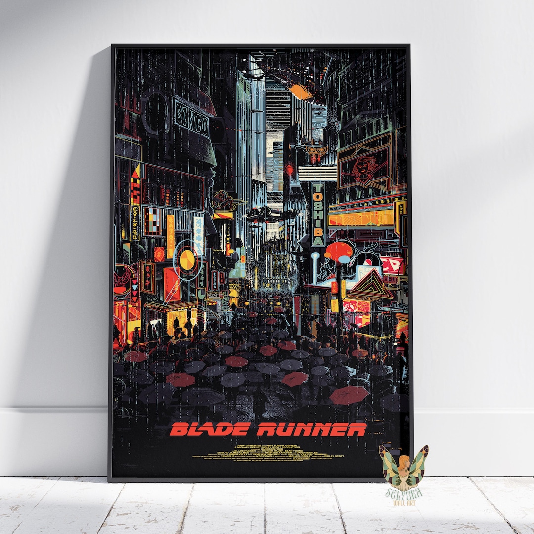 Blade Runner Poster | Deckard Wall Art | Unframed Canvas Print | Gift ...