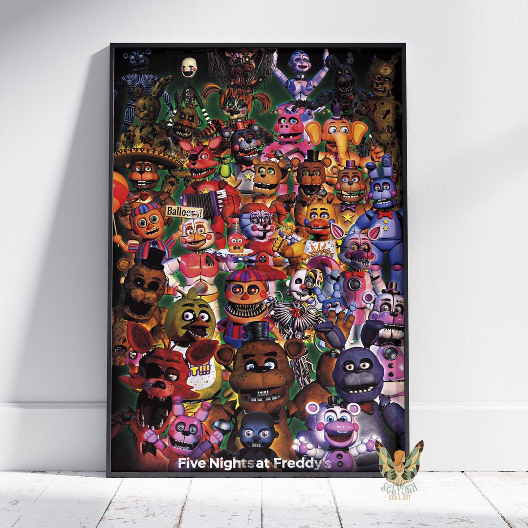 Five Nights at Freddy's Poster | Toy Bonnie Wall Art | Unframed Canvas ...