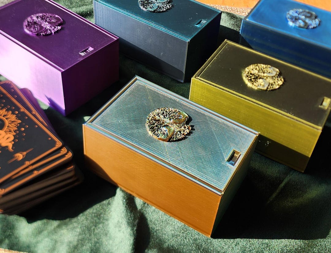 3D Printed Tarot Box: Tree of Life Design, Tri-color PLA - Etsy