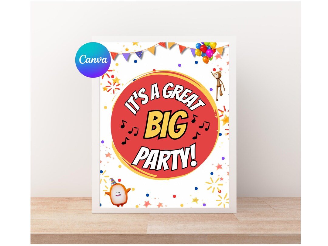 Danny Go Inspired Birthday Party Birthday Sign Digital Template - Etsy
