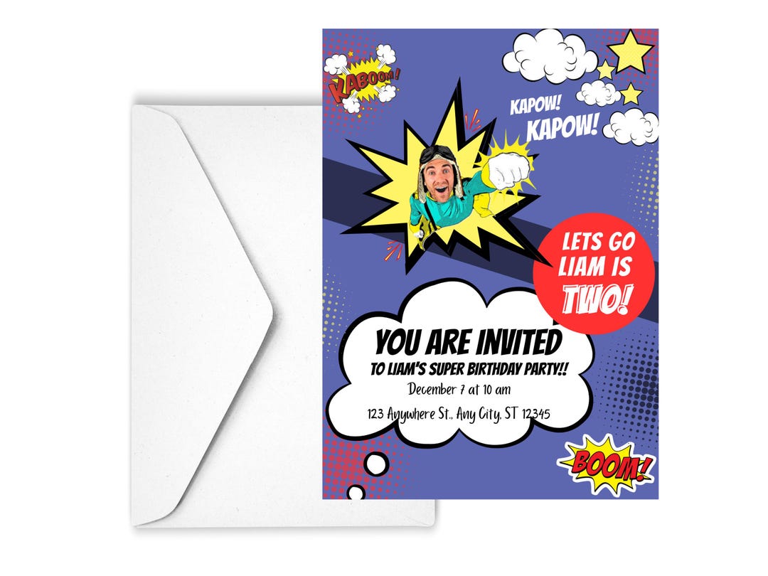 Danny Go Inspired Birthday Party Invite Birthday Invitation Digital ...