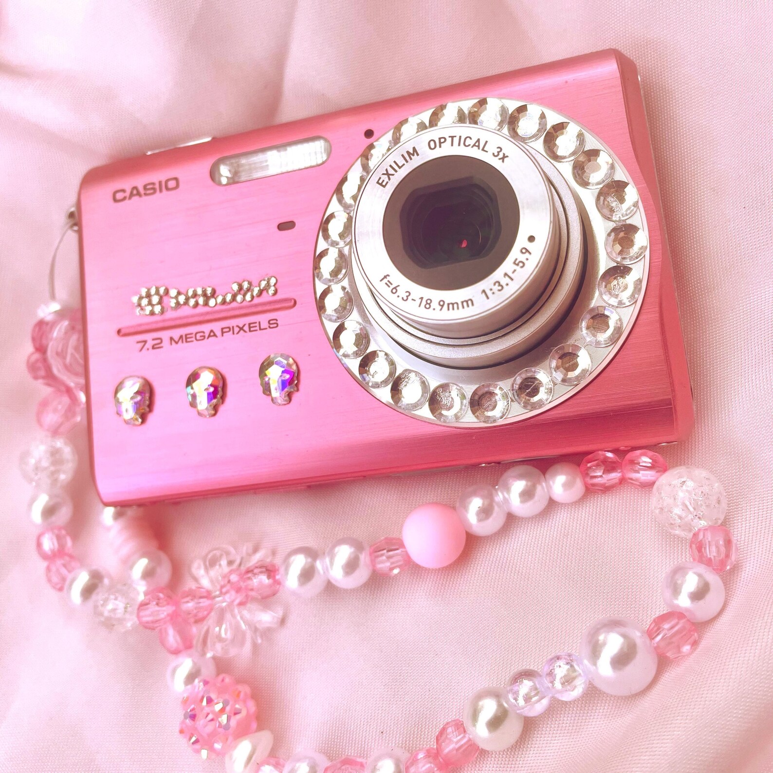 Y2K Pink Casio Exilim Z-S75 Digicam With Handmade Strap - Etsy