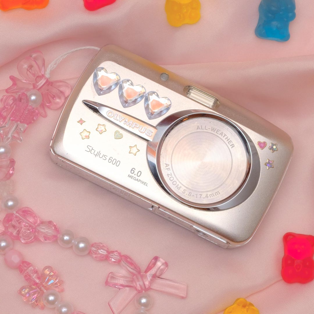 Cute Y2k Aesthetic Olympus Stylus 600 Decorated Digital Camera - Etsy