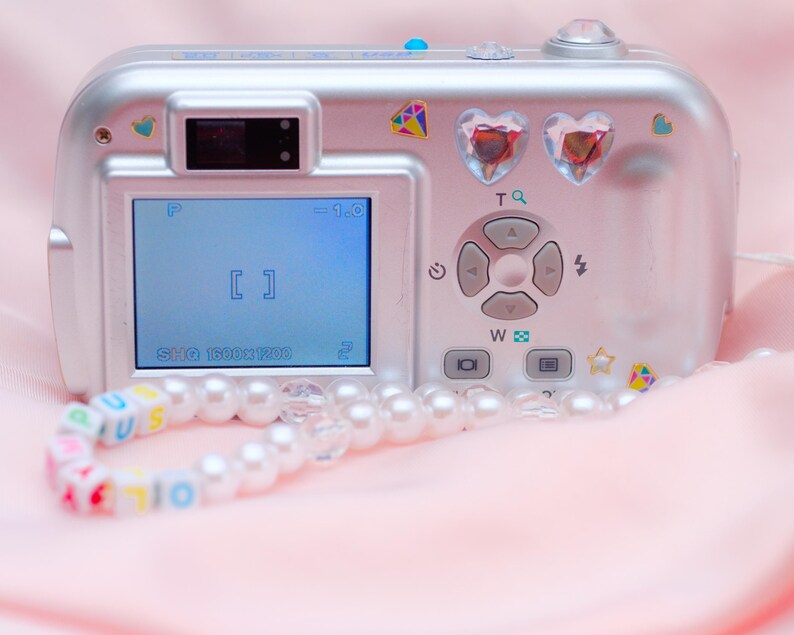 Cute Y2k Aesthetic Digicam Olympus Camedia D-390 With Beaded Strap - Etsy