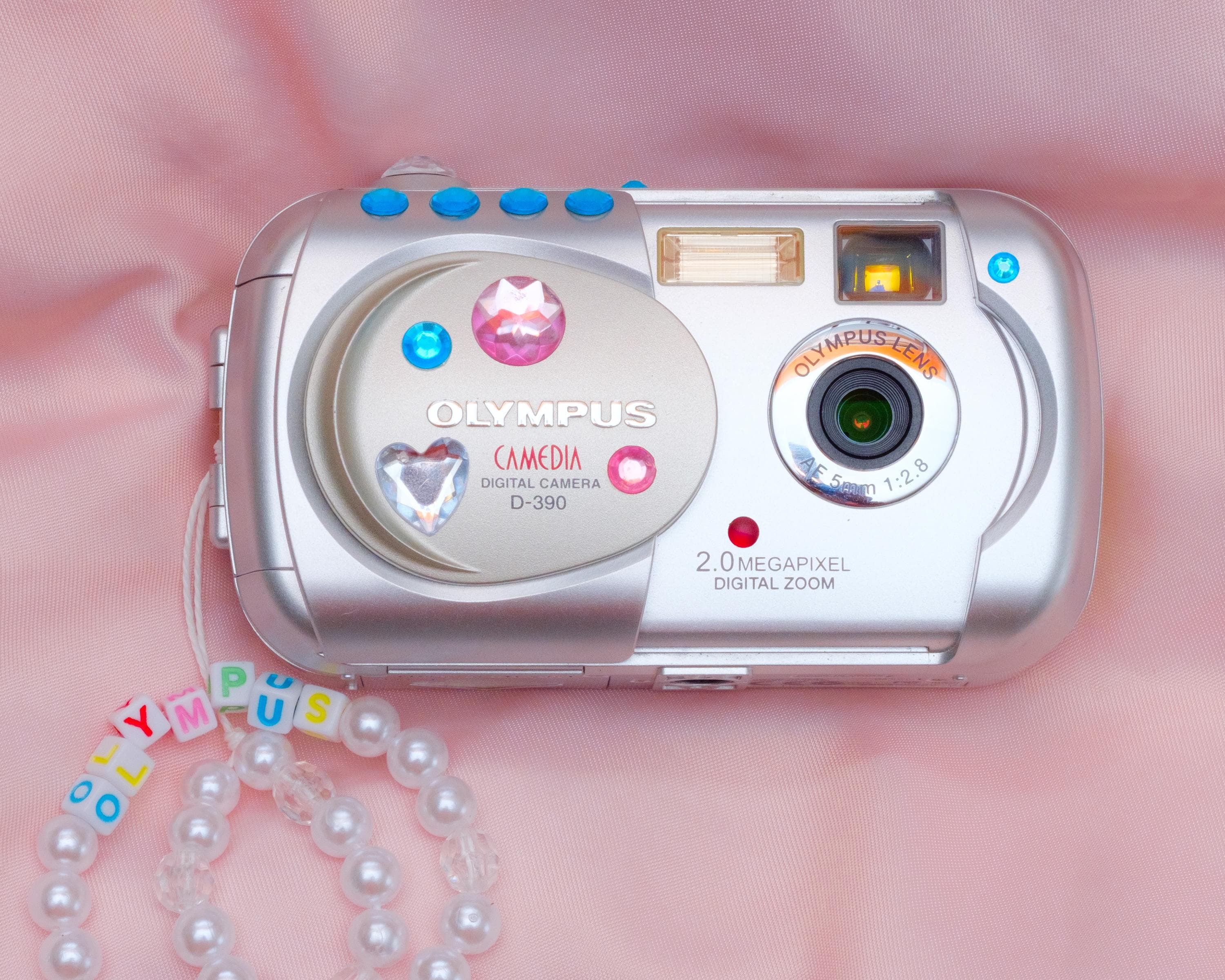 Cute Y2k Aesthetic Digicam Olympus Camedia D-390 With Beaded Strap - Etsy