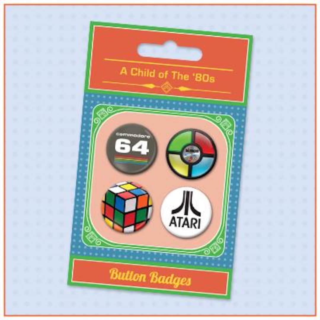 A CHILD of the '80s 4 X Button Badges Pack - Etsy