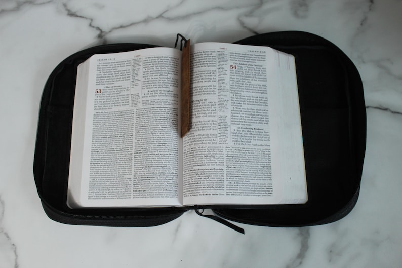 Genuine Leather Bible or Book Cover With Zipper - Etsy