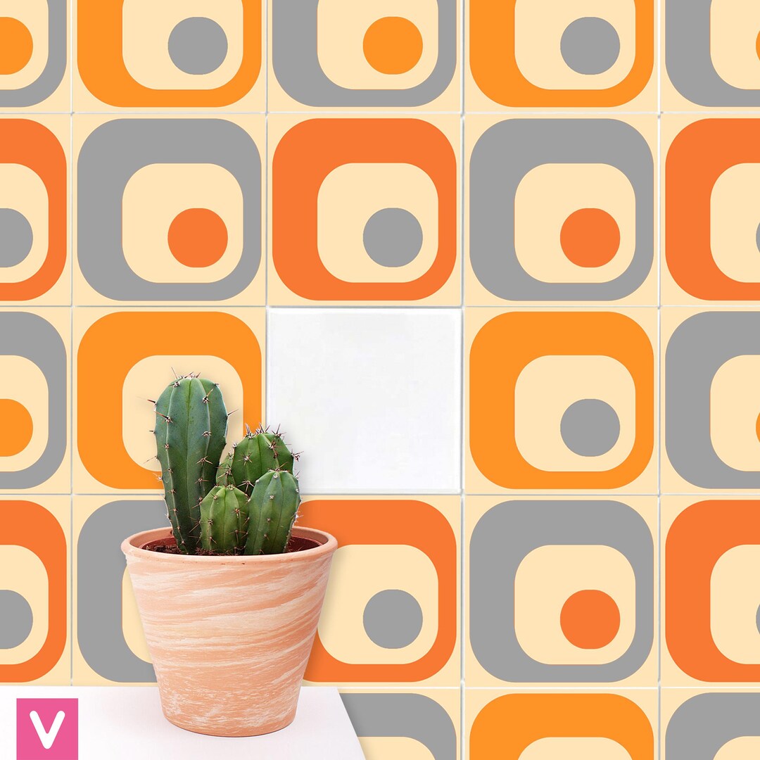 Pop Cells Tile Stickers, Wall Tile Decal, Peel and Stick Vinyl Tile ...