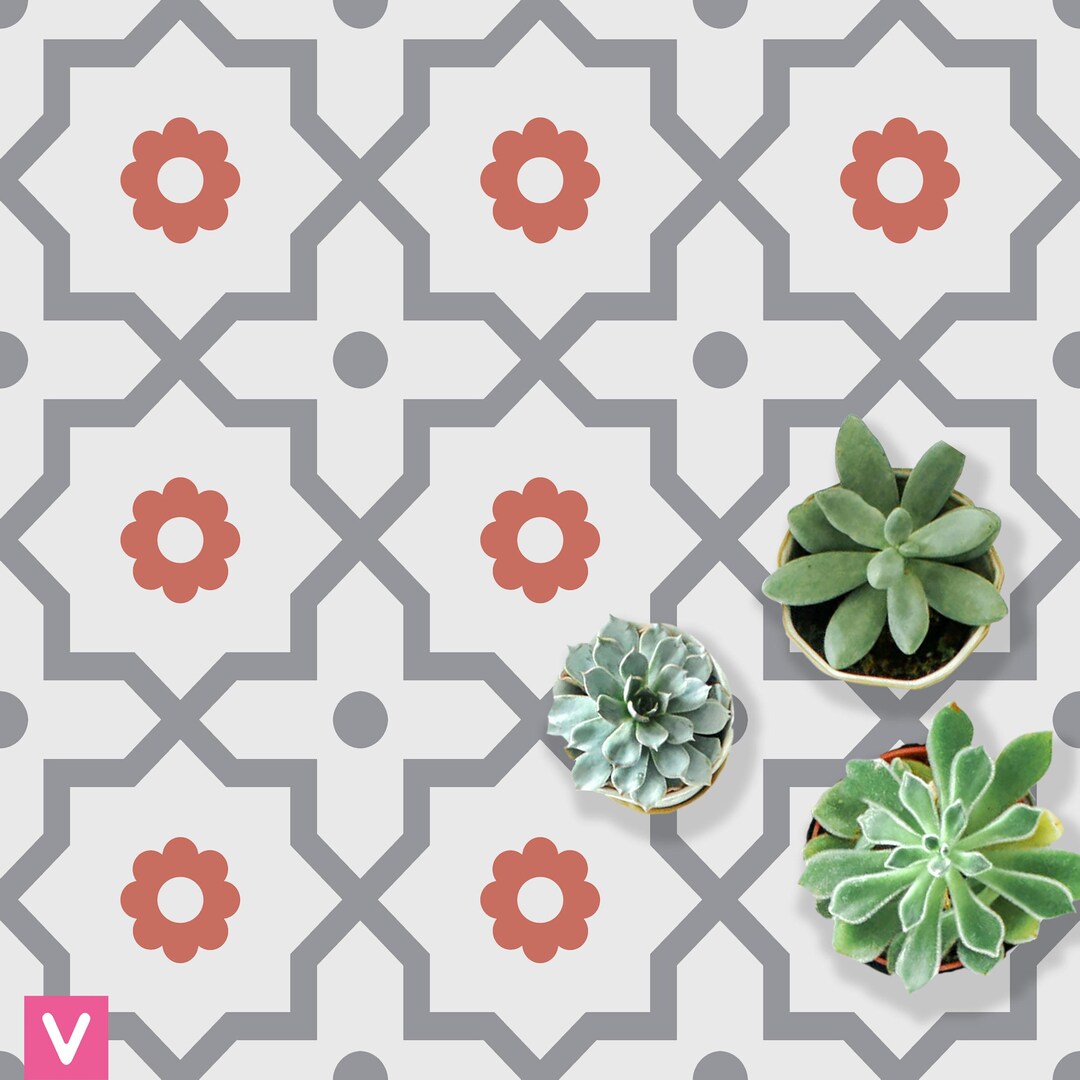 Peel & Stick Vinyl Floor Tile Modernist, Self Adhesive Floor, Vinyl ...