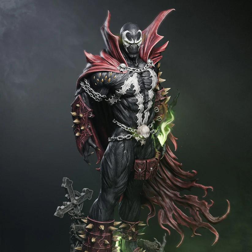 Spawn - Al Simmons STL Model – the Hellspawn Risess! Scale1-4, 1-6 , 1-9, 1-12-presupport, 1-12 ...