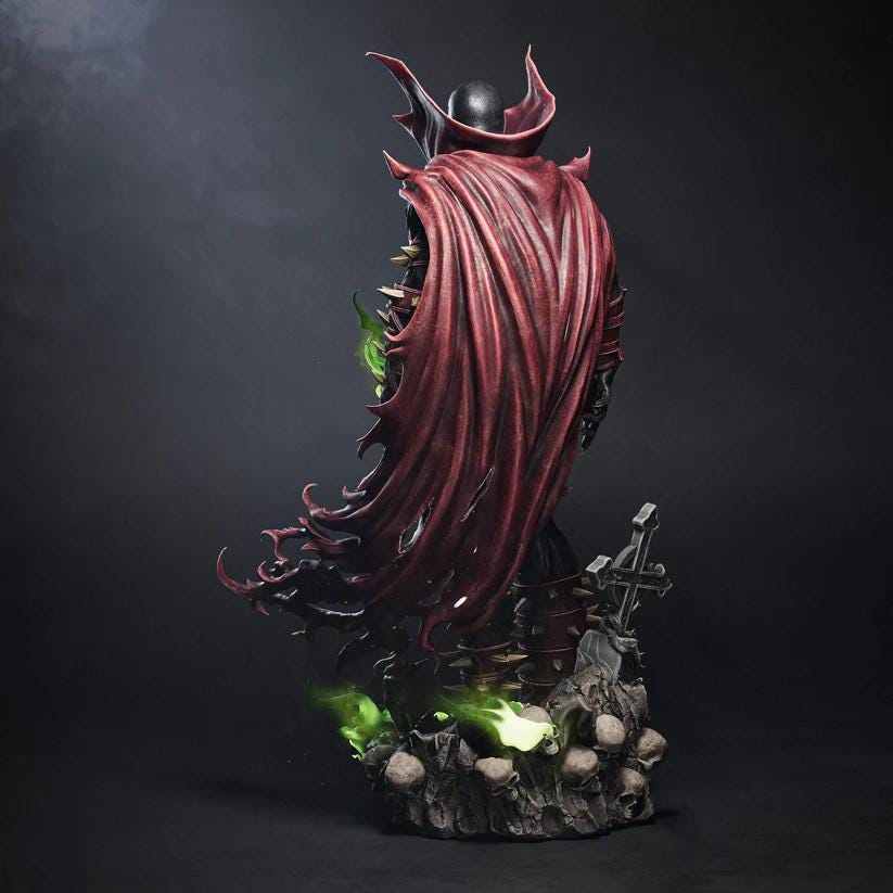 Spawn - Al Simmons STL Model – the Hellspawn Risess! Scale1-4, 1-6 , 1-9, 1-12-presupport, 1-12 ...