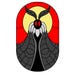 Stained Glass Mothman, Stained Glass Cryptid Pattern, Digital Download ...