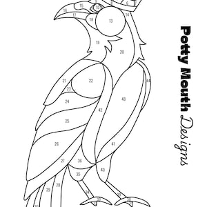 Stained Glass Crow With Crown, Stained Glass Crow Pattern, Digital ...