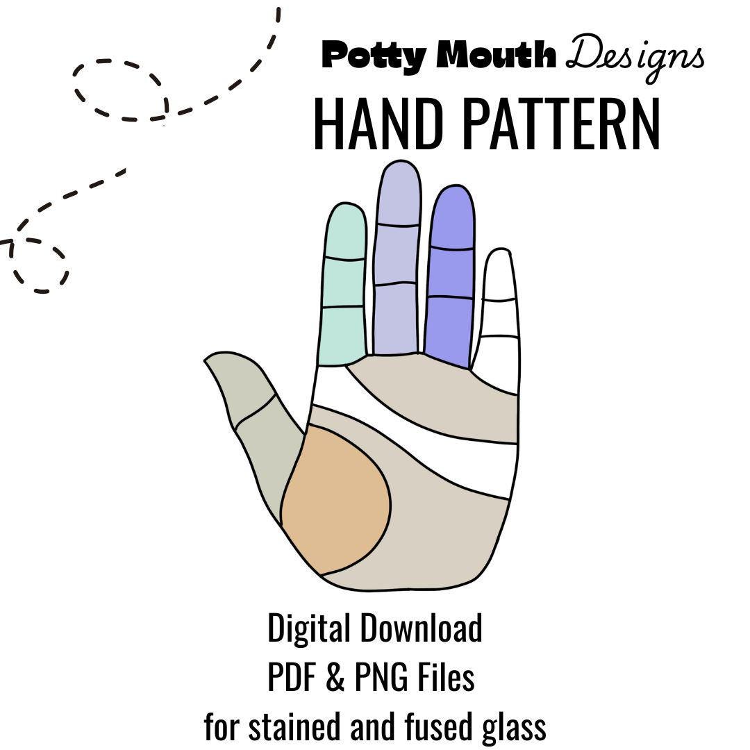 Stained Glass Hand Stained Glass Pattern, Digital Download, PDF ...