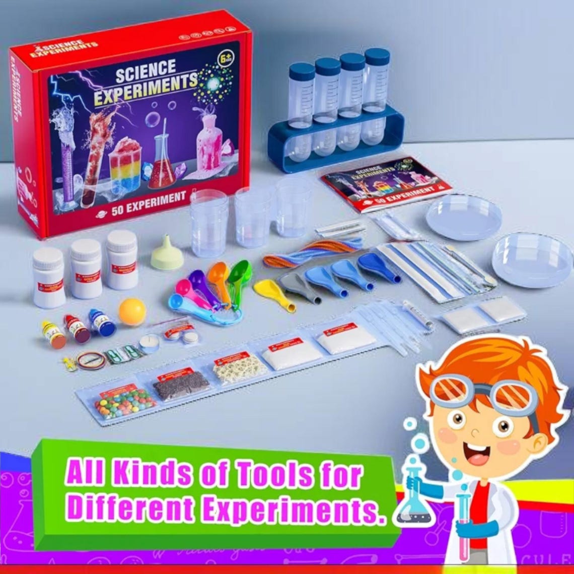 50+ Science Experiments Kit for Kids - STEM Learning Toys for Ages 4-12 ...