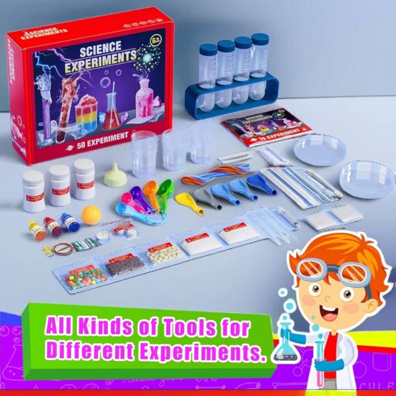 50+ Science Experiments Kit for Kids - STEM Learning Toys for Ages 4-12 ...