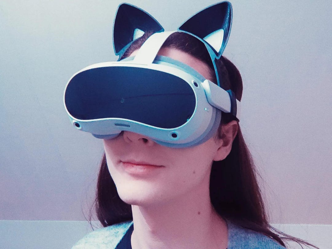 Cat Ears for Pico 4 Headset, Cute VR Accessory, Clip-on VR Cosplay Ears ...