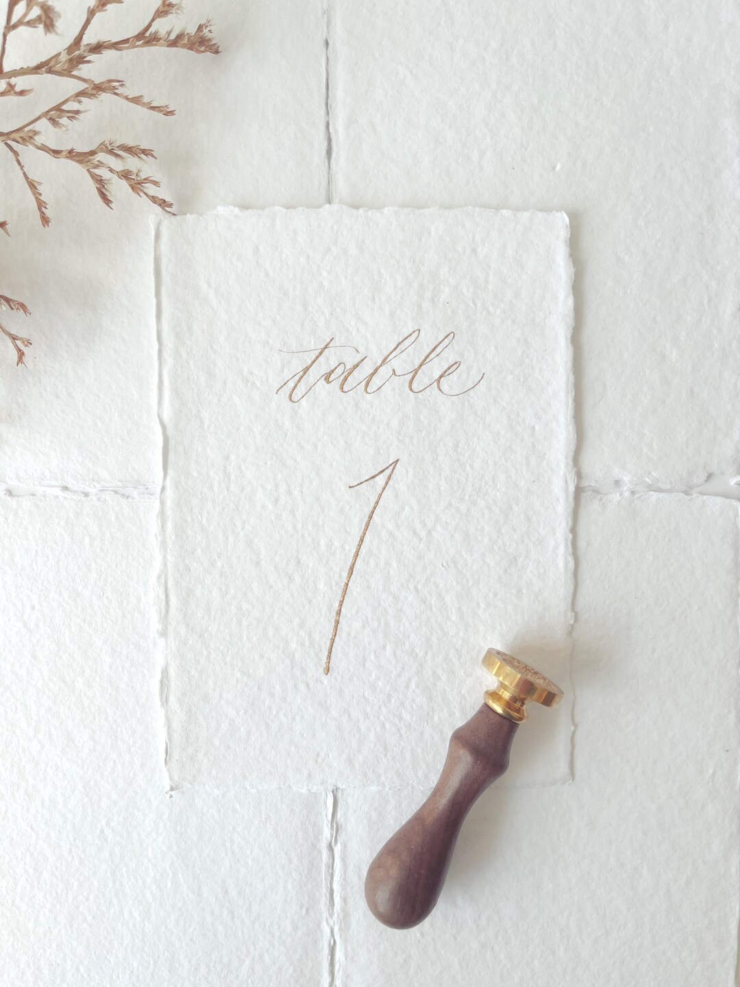 Handwritten Deckled Table Numbers Wedding Table Decor Table Numbers ...